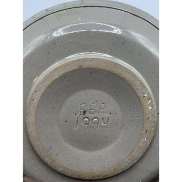 BBP | Accents | Vintage Beaumont Brothers Pottery Salt Glaze Plate Blue ...